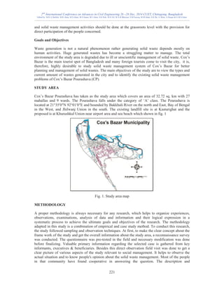 Solid Waste Management System: A Study on Cox-Bazar Pourashava | PDF