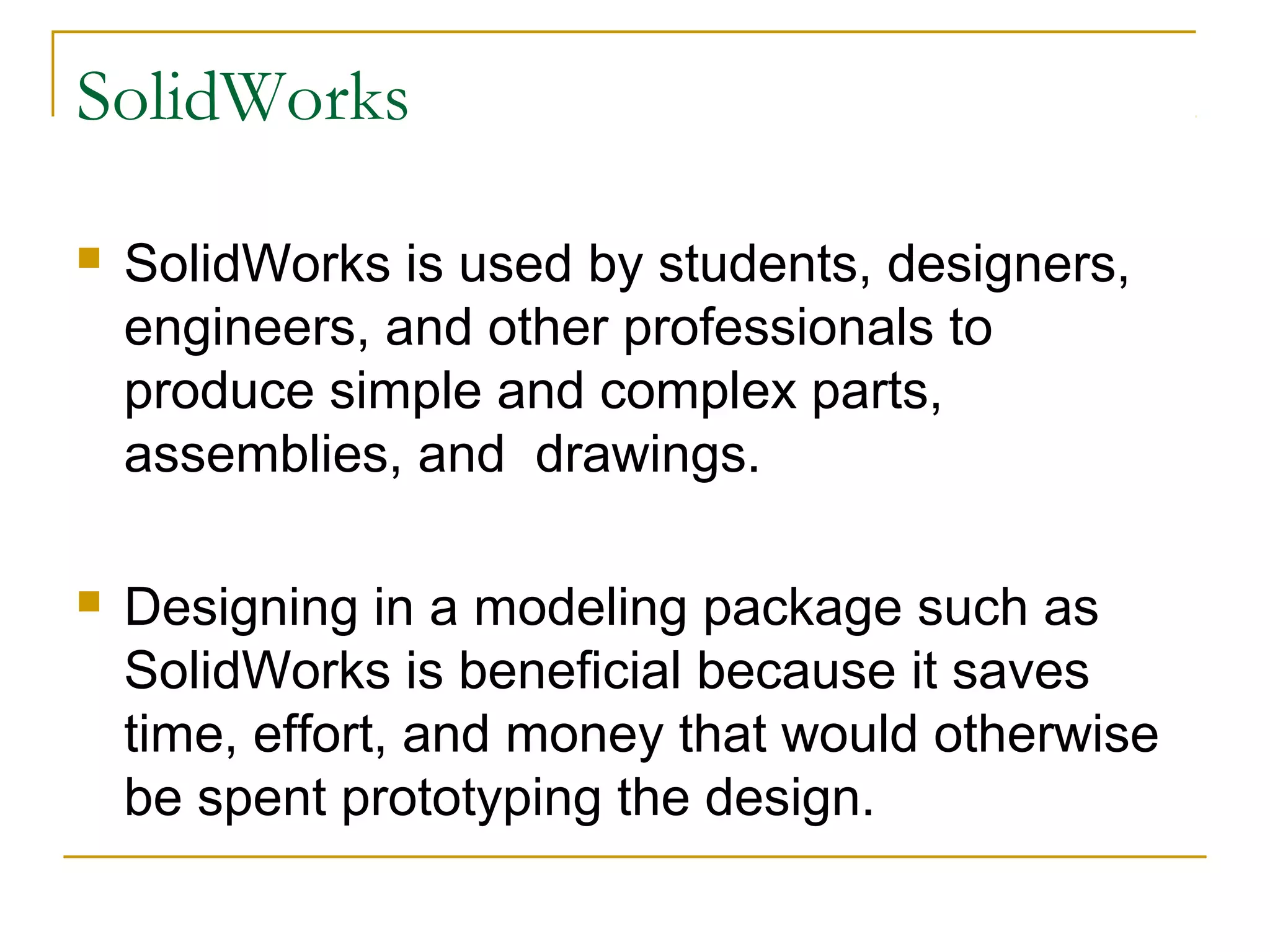 Solidworks | PPT