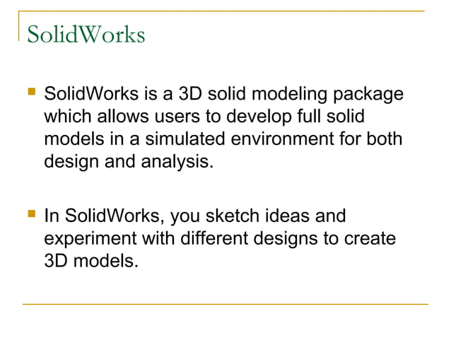 Solidworks | PPT