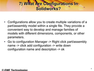 Top 10 Interview Questions for Solidworks | PPTX