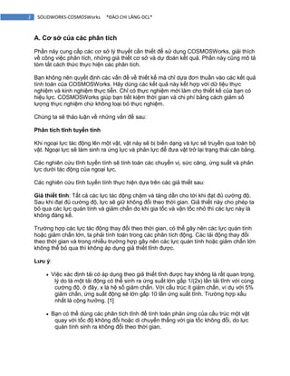 Solidworks cosmos works | PDF