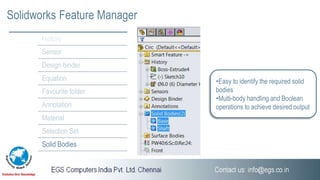 SOLIDWORKS Feature Manager | PPTX | Computing | Technology & Computing