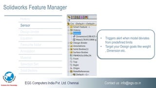 SOLIDWORKS Feature Manager | PPTX | Computing | Technology & Computing