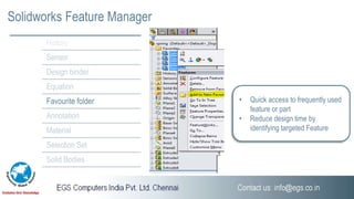 SOLIDWORKS Feature Manager | PPTX | Computing | Technology & Computing