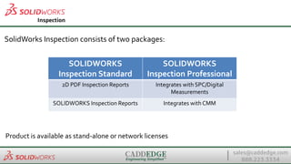 SOLIDWORKS 2015 Inspection | PPTX