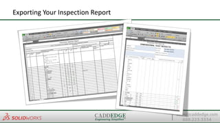SOLIDWORKS 2015 Inspection | PPTX
