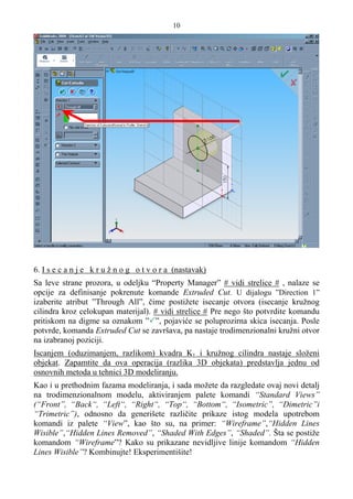 Solidworks u v o d u 3 d- m o d e l i r a n j e | PDF