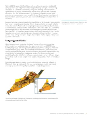 Streamlining the Design of Industrial Machinery and Heavy Equipment | PDF