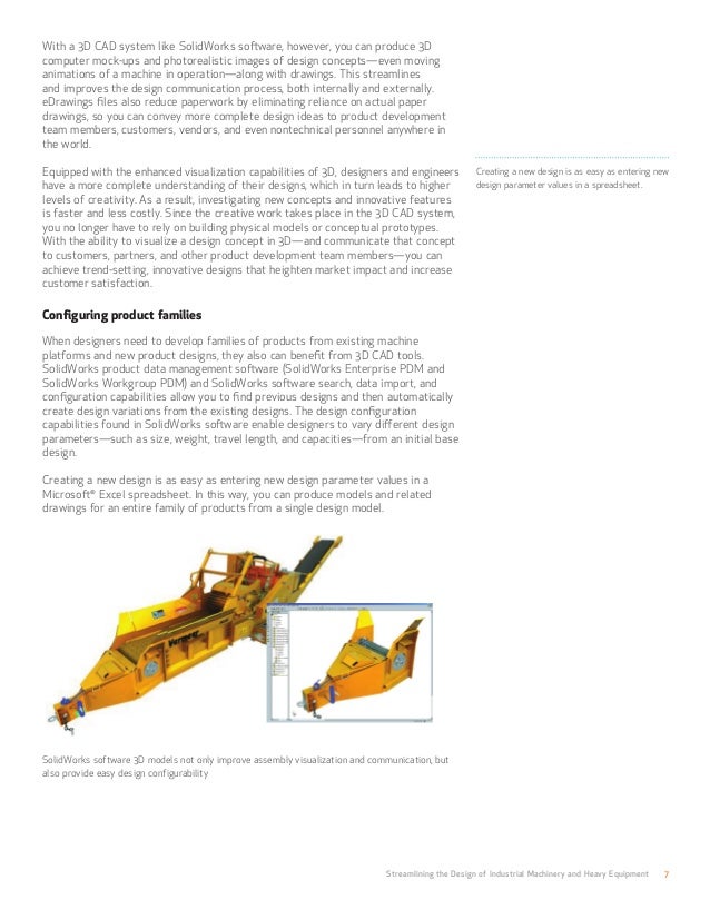 Streamlining the Design of Industrial Machinery and Heavy Equipment