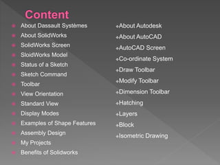 Solidworks | PPT | Free Download