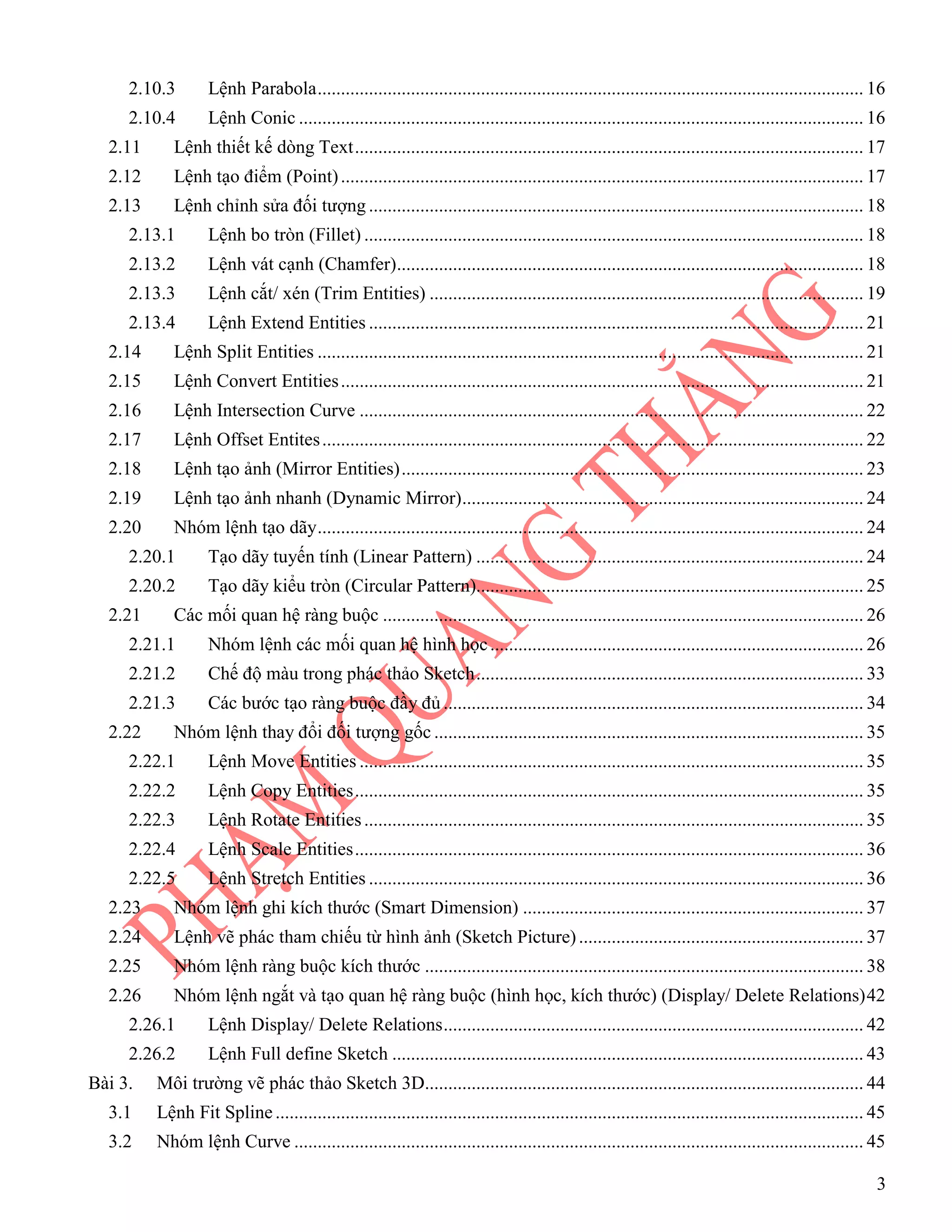 BÀI GIẢNG SOLIDWORKS cơ bản đến nâng cao | PDF