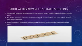 SolidWorks Surfacing and Complex Shape Modeling | PPTX