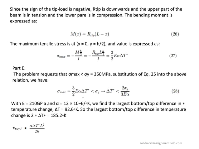 Solid Mechanics Assignment Help | PPT