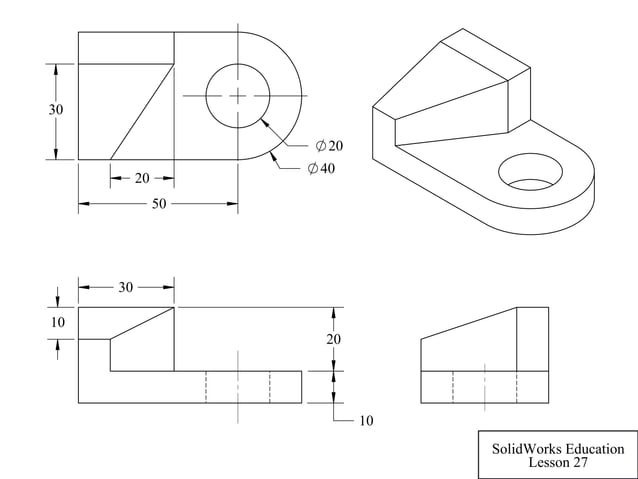 Solidworks basic drawing | PDF | Technology & Computing