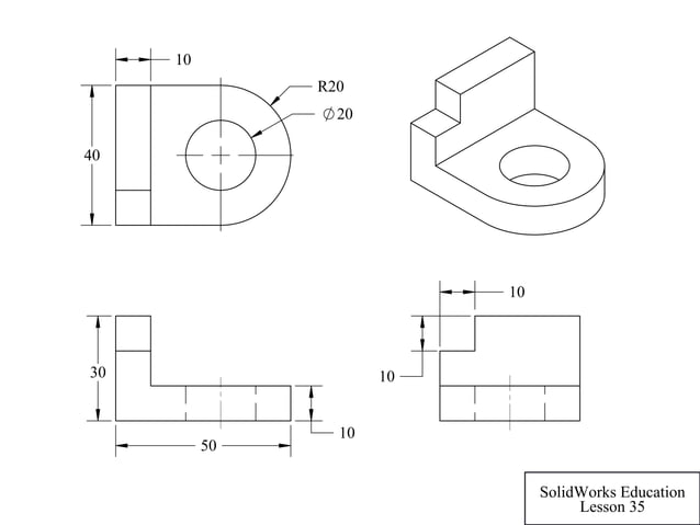 Solidworks basic drawing | PDF | Technology & Computing