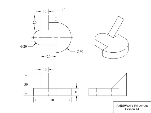 Solidworks basic drawing | PDF | Technology & Computing