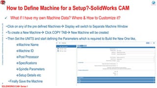 Solidworks cam machine setup | PPT