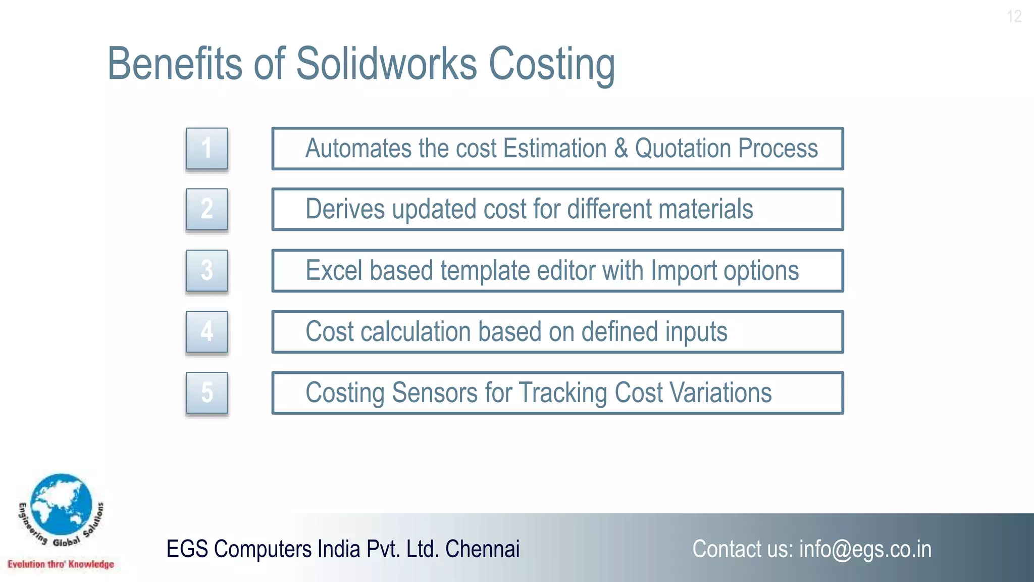 SOLIDWORKS Costing | PPTX