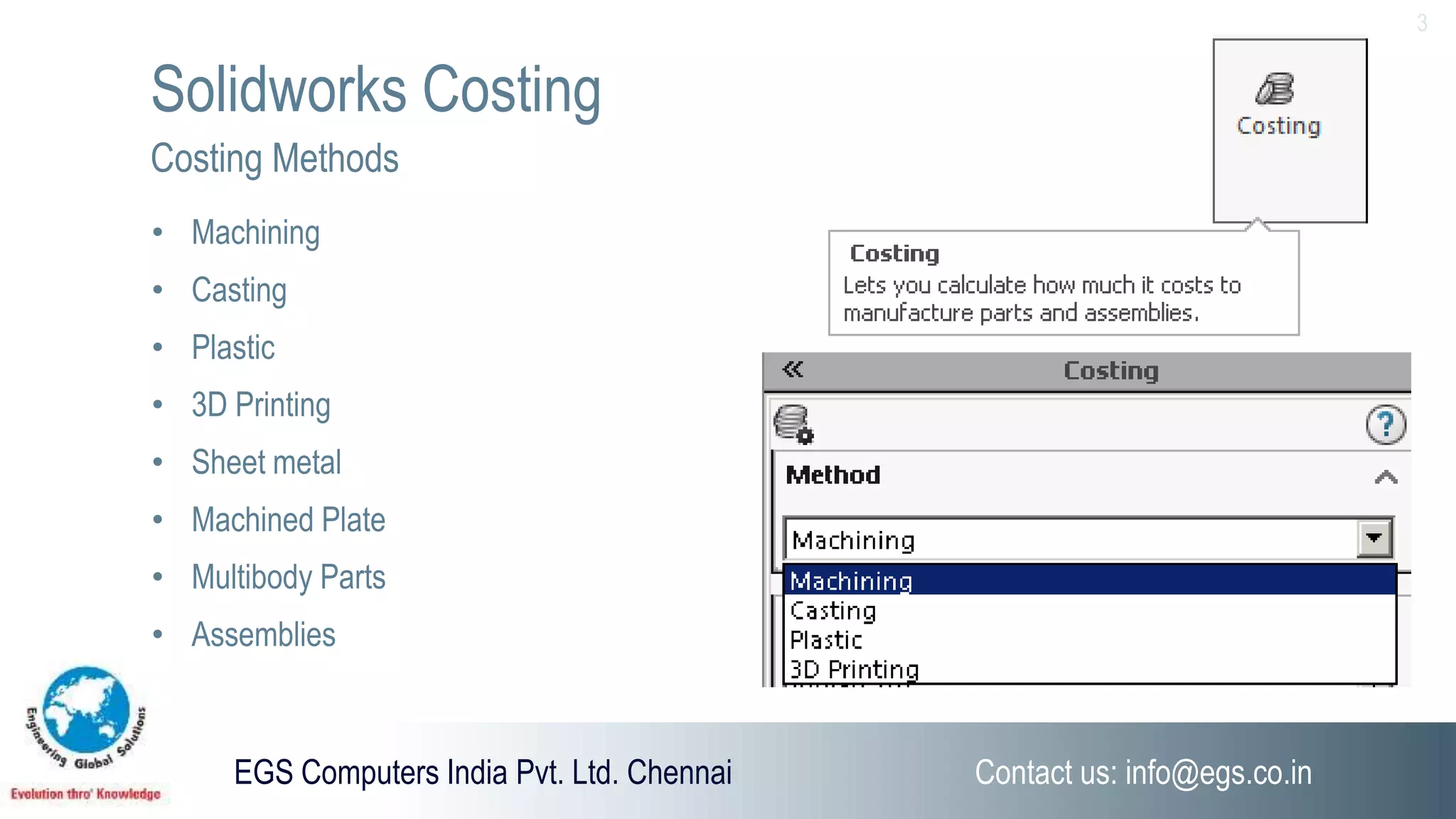 SOLIDWORKS Costing | PPTX