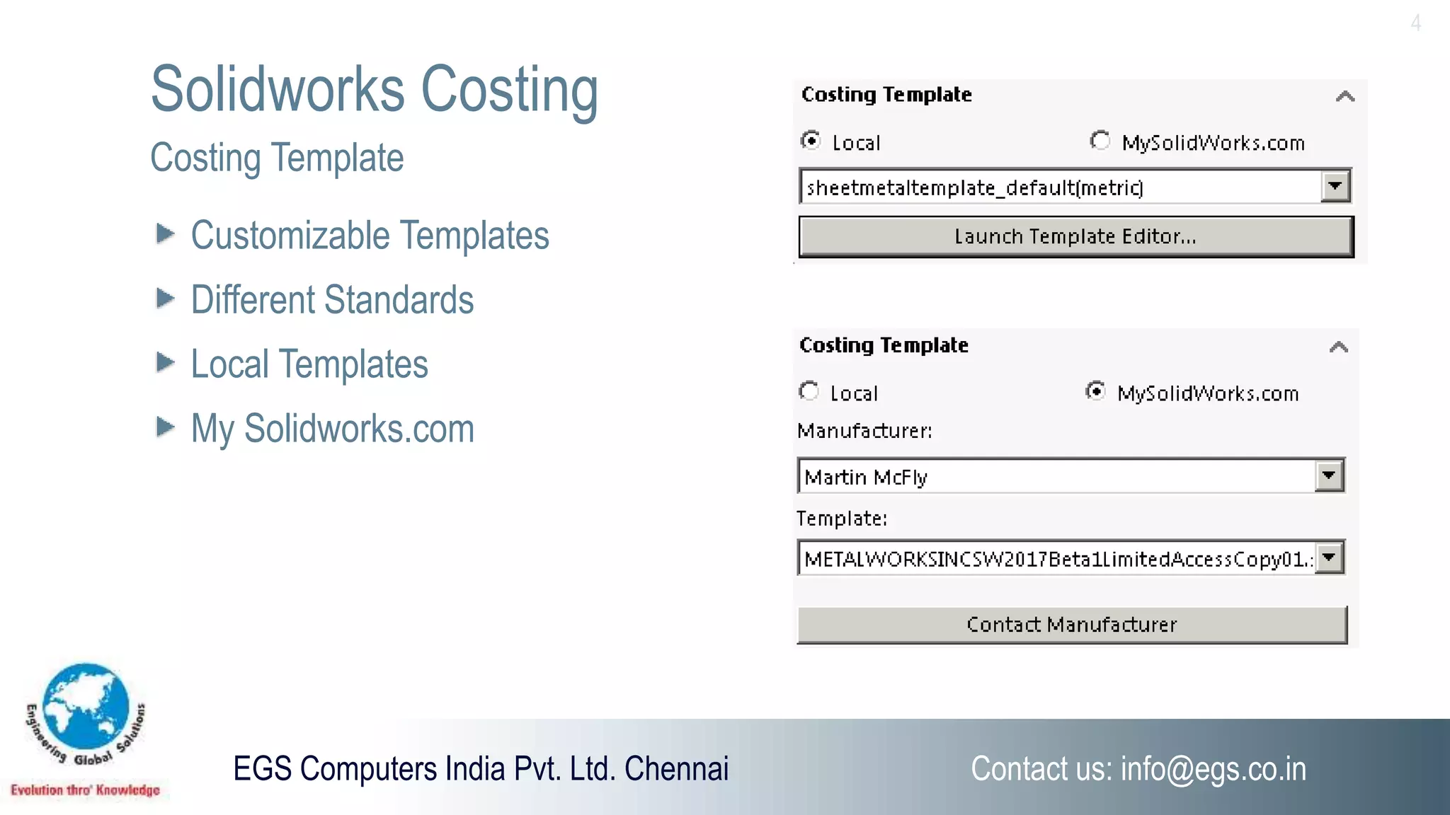 SOLIDWORKS Costing | PPTX