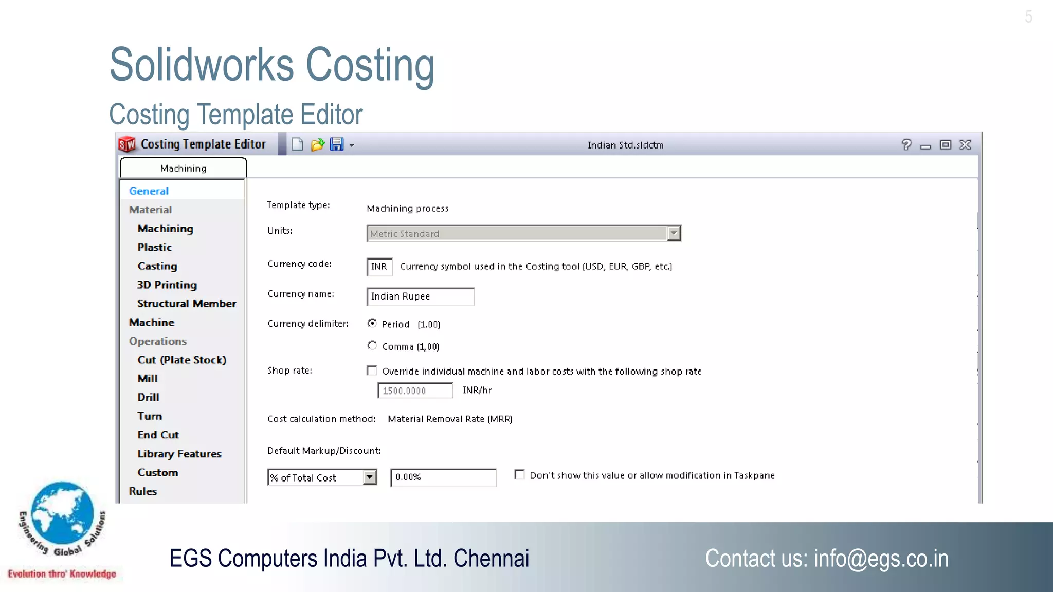 SOLIDWORKS Costing | PPTX