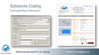 SOLIDWORKS Costing | PPTX