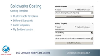 SOLIDWORKS Costing | PPTX