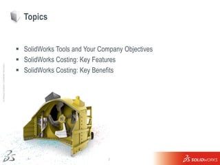 Solid works costing overview and details-10-13-2011a | PPT
