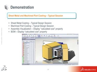 Solid works costing overview and details-10-13-2011a | PPT