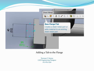 SolidWork sheet metal show | PPSX