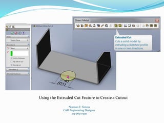 SolidWork sheet metal show | PPSX