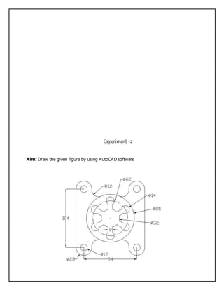 Solid works lab manual including auto cad | DOCX