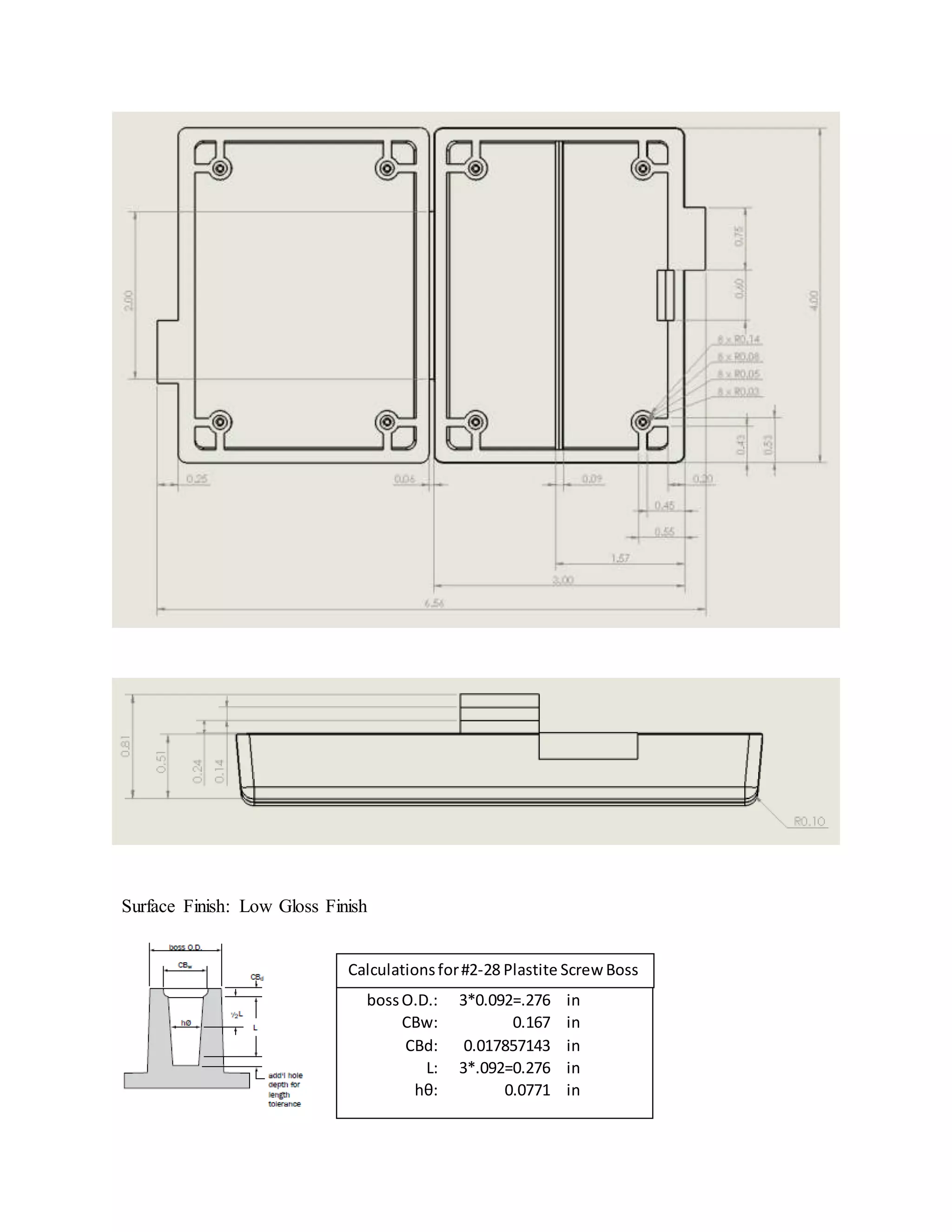 Solidworks Polypropylene Injection Molded Plastic Box | DOCX