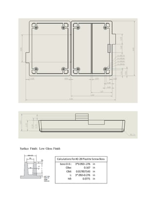 Solidworks Polypropylene Injection Molded Plastic Box | DOCX