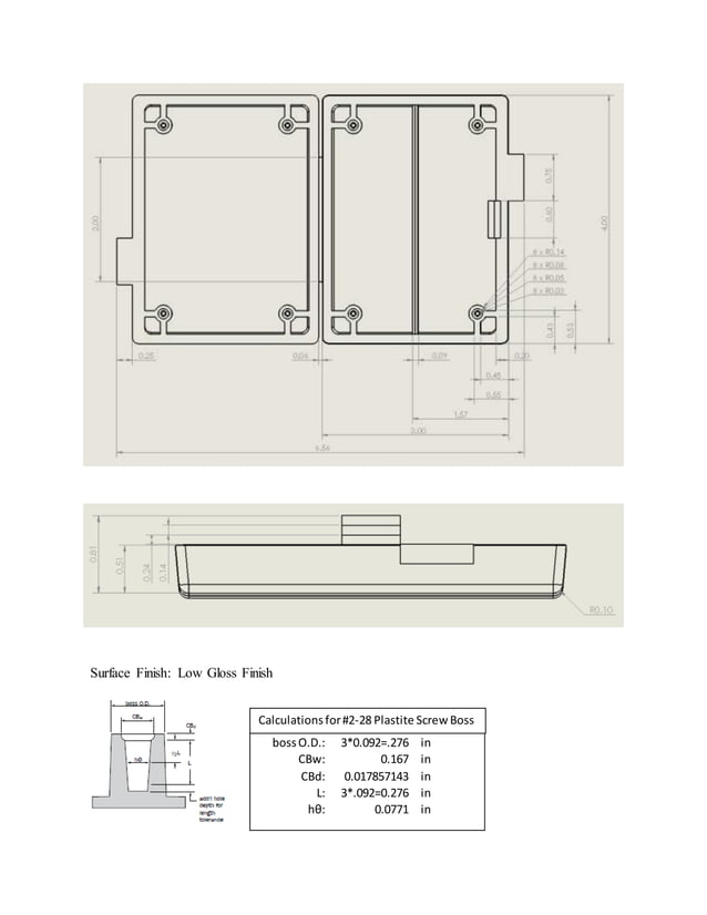 Solidworks Polypropylene Injection Molded Plastic Box | DOCX