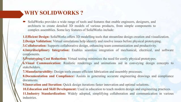Solidworks Presentation | PPTX