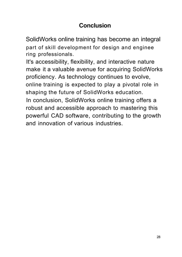 SolidWorks report.pptx | Computing | Technology & Computing