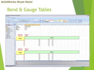 SolidWorks Sheet metal Design | PPTX