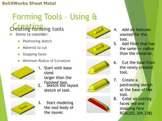 SolidWorks Sheet metal Design | PPTX