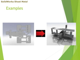 SolidWorks Sheet metal Design | PPTX