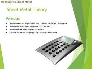 SolidWorks Sheet metal Design | PPTX