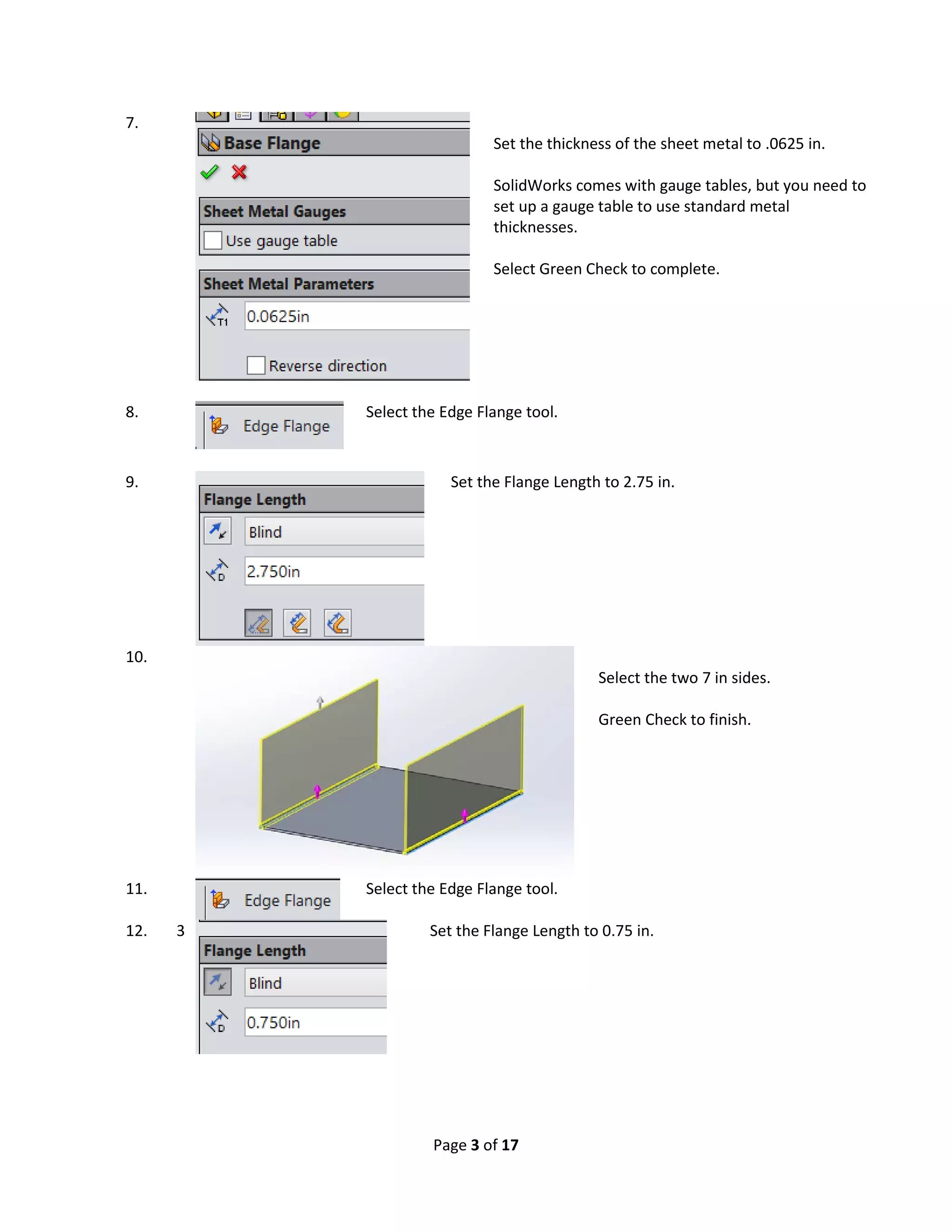 Solidworks sheet metal tutorial | PDF Solidworks sheet metal tutorial | PDF