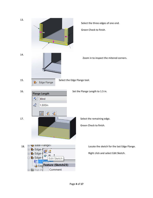 Solidworks sheet metal tutorial | PDF | Drawing and Sketching | Arts ...