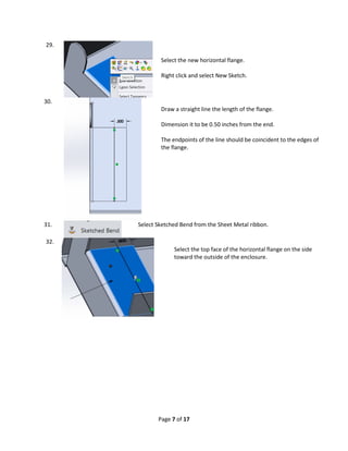 Solidworks sheet metal tutorial | PDF