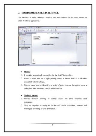 Solidworks training report | DOCX