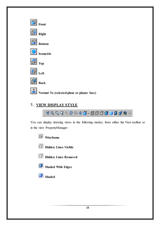 Solidworks training report | DOCX | Graphics Software | Computer Software and Applications