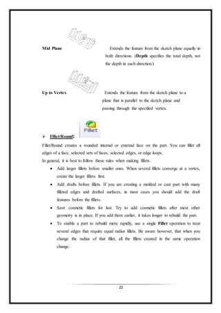 Solidworks training report | DOCX