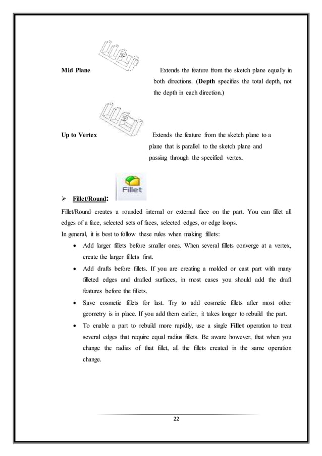 Solidworks training report | DOCX | Graphics Software | Computer ...