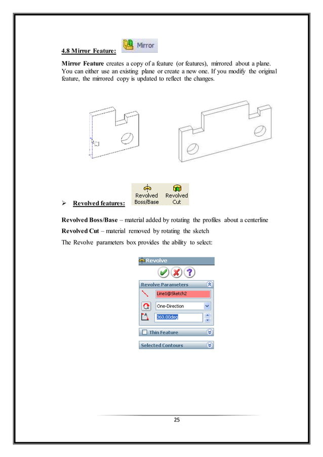 Solidworks training report | DOCX | Graphics Software | Computer Software and Applications