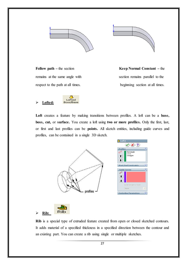Solidworks training report | DOCX | Graphics Software | Computer Software and Applications